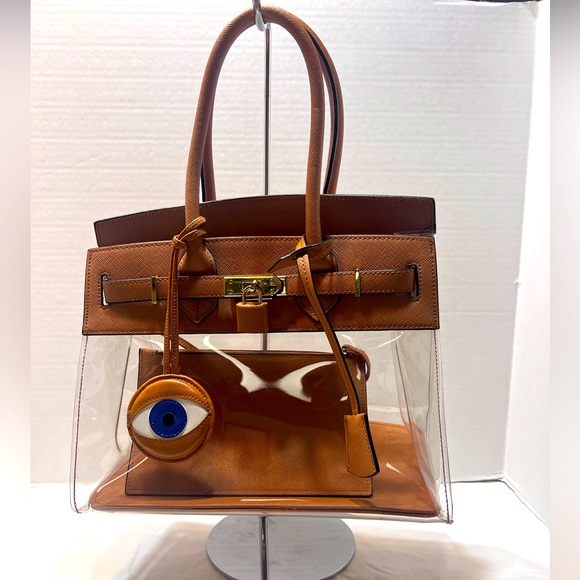 Bags | De Vesi Transparent Handbag With Eye Charm | Poshmark